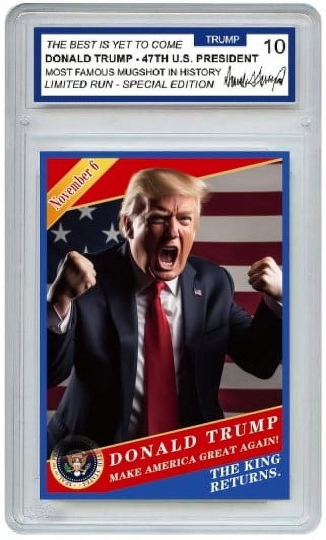 Trump Stand Strong Proud Patriot -Trading Card Holographic - Perfect ...