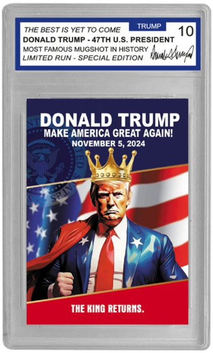 Trump Stand Strong Proud Patriot -Trading Card Holographic - Perfect ...