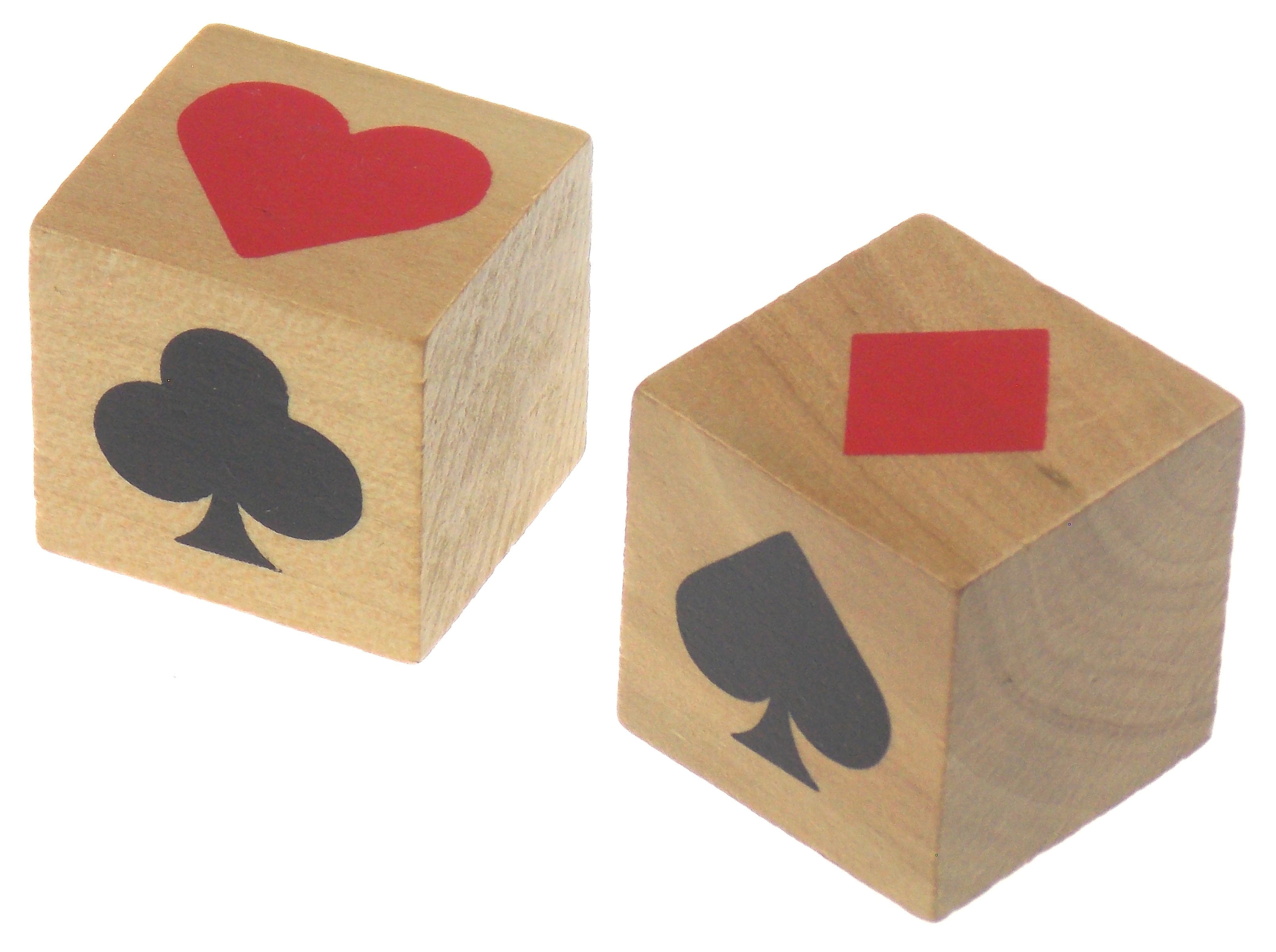 Trump Suit Marker Dice Lot of 2 - Indicator for Euchre Bridge Pinochle ...