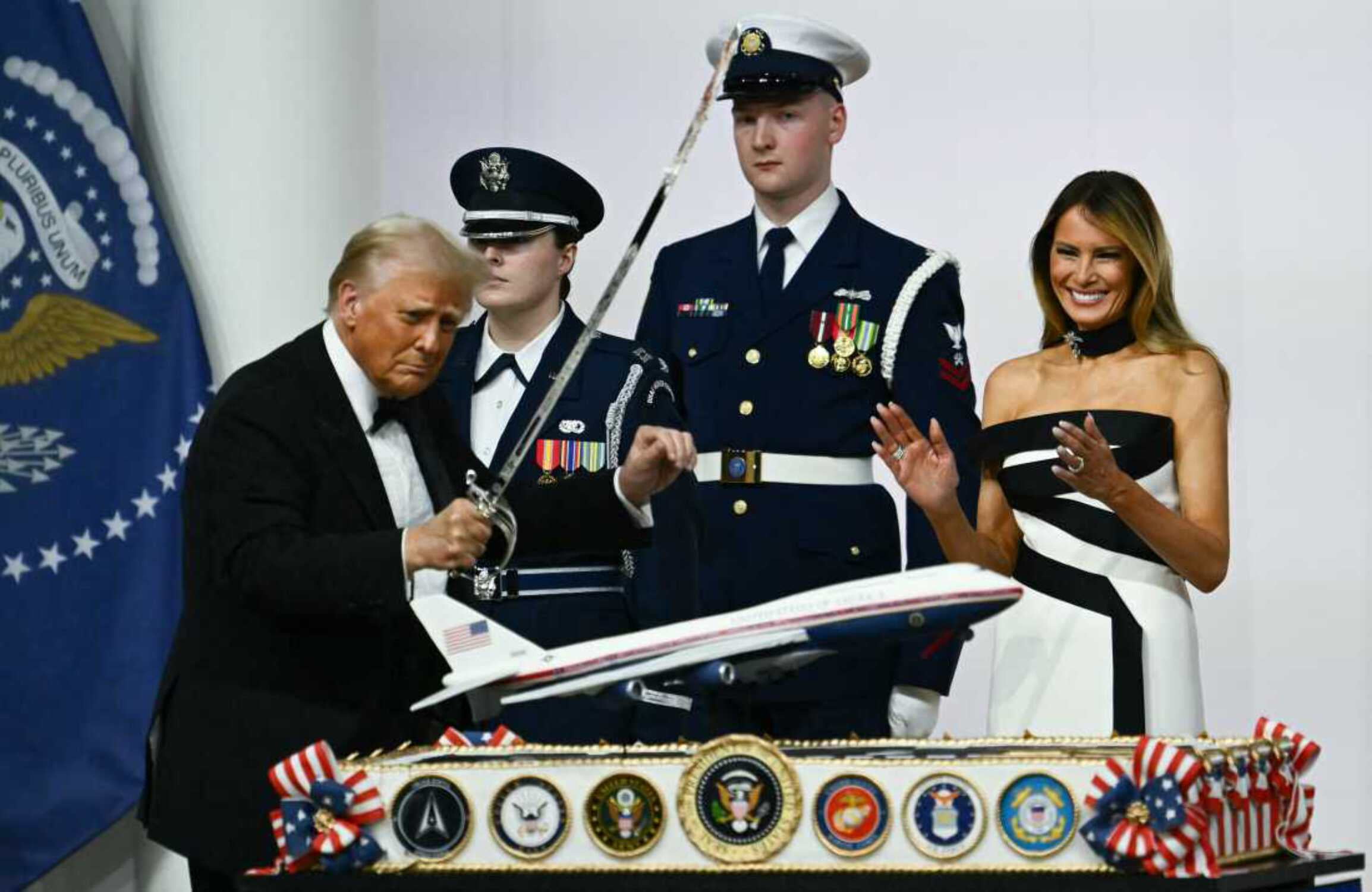 Trump Sword Inauguration Ball Cake POSTER PICTURE PHOTO PRINT BANNER ...