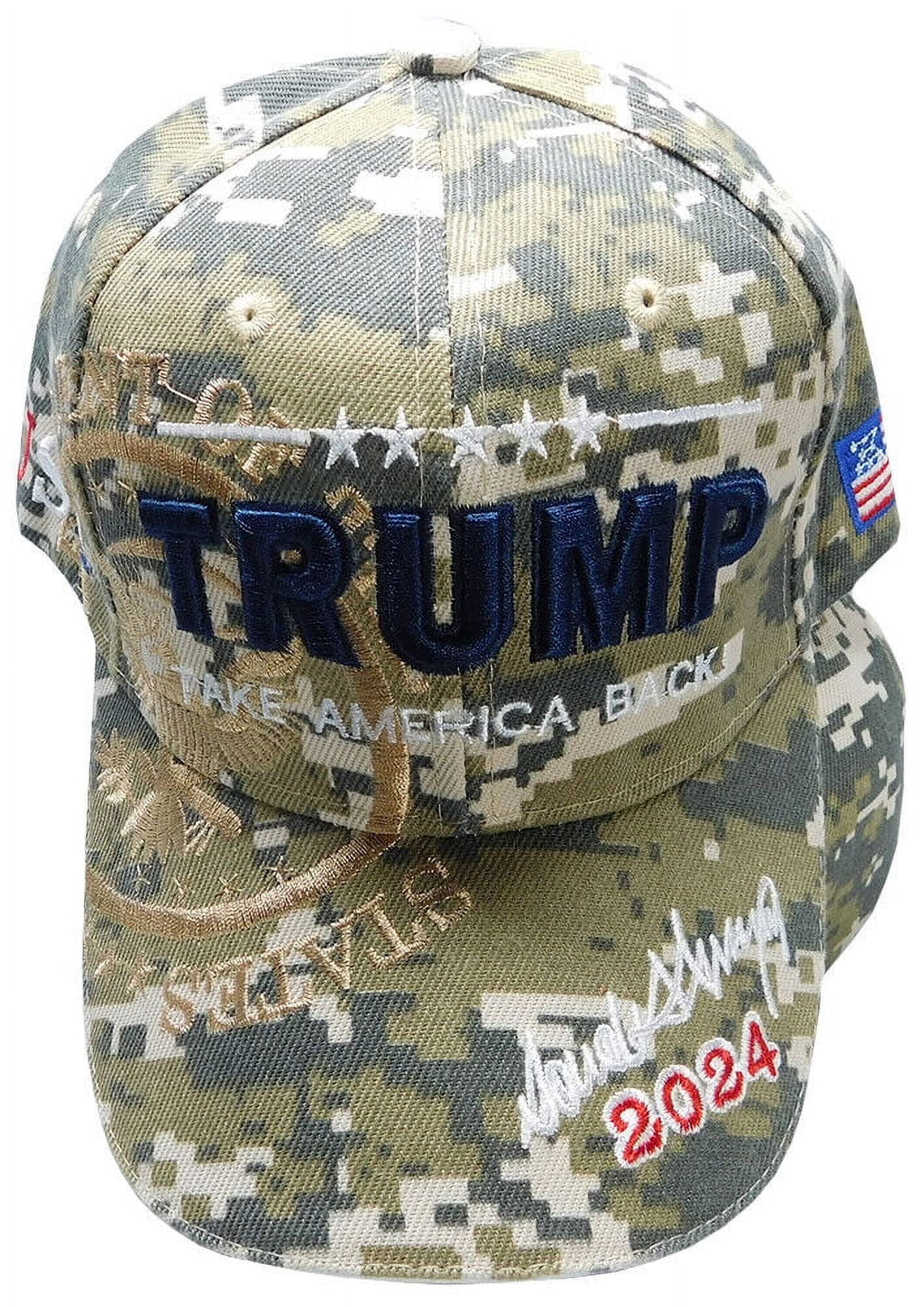 Trump Take America Back! USA 2024 ACU Digital Camo Shadow Embroidered ...