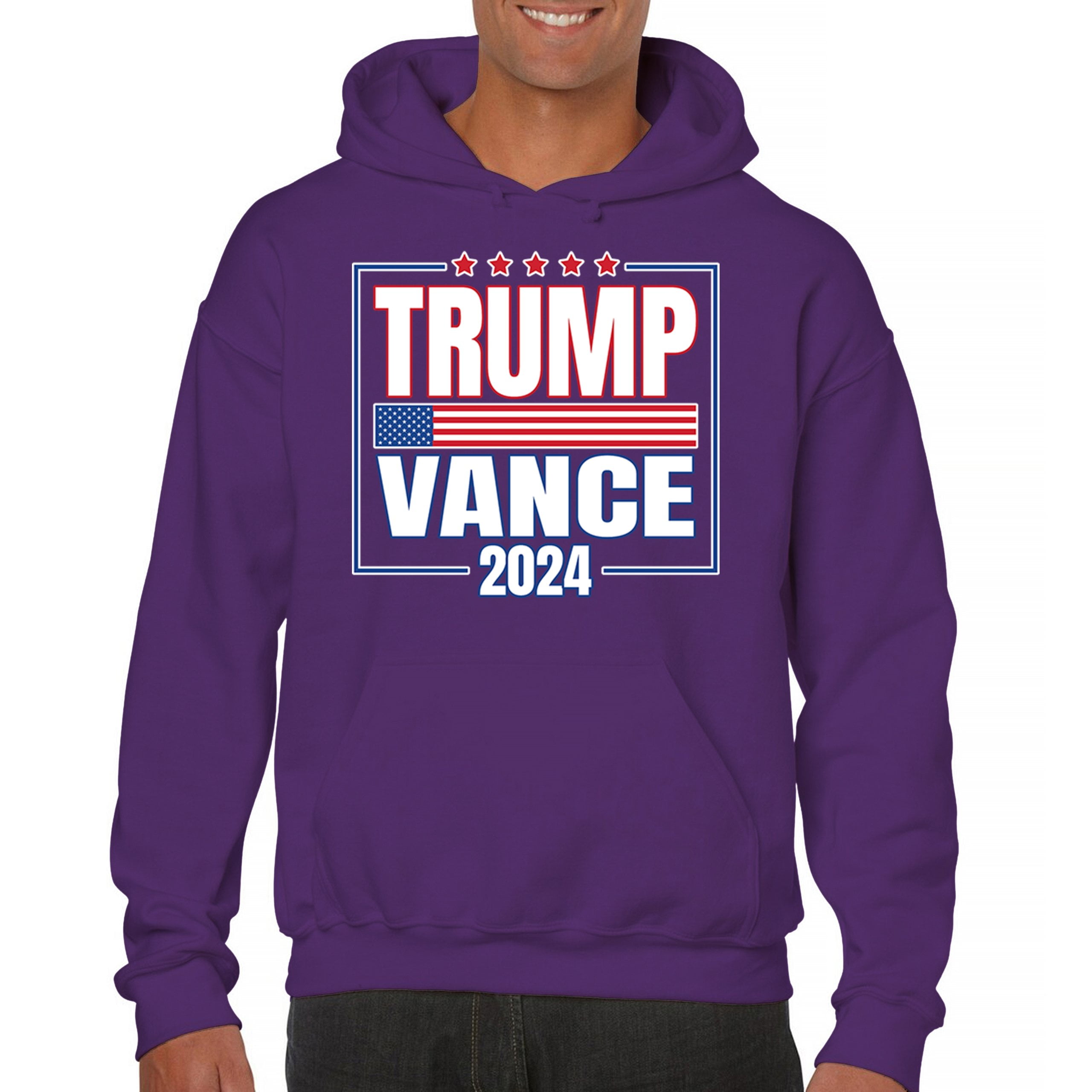 Trump Vance 2024 American Flag Sweatshirt 47 President MAGA First ...