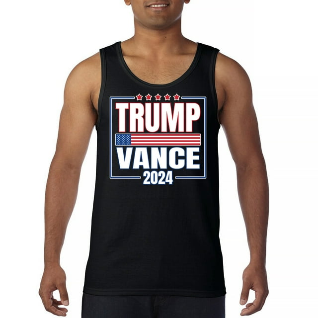 Trump Vance 2024 American Flag Tank Top 47 President MAGA First ...