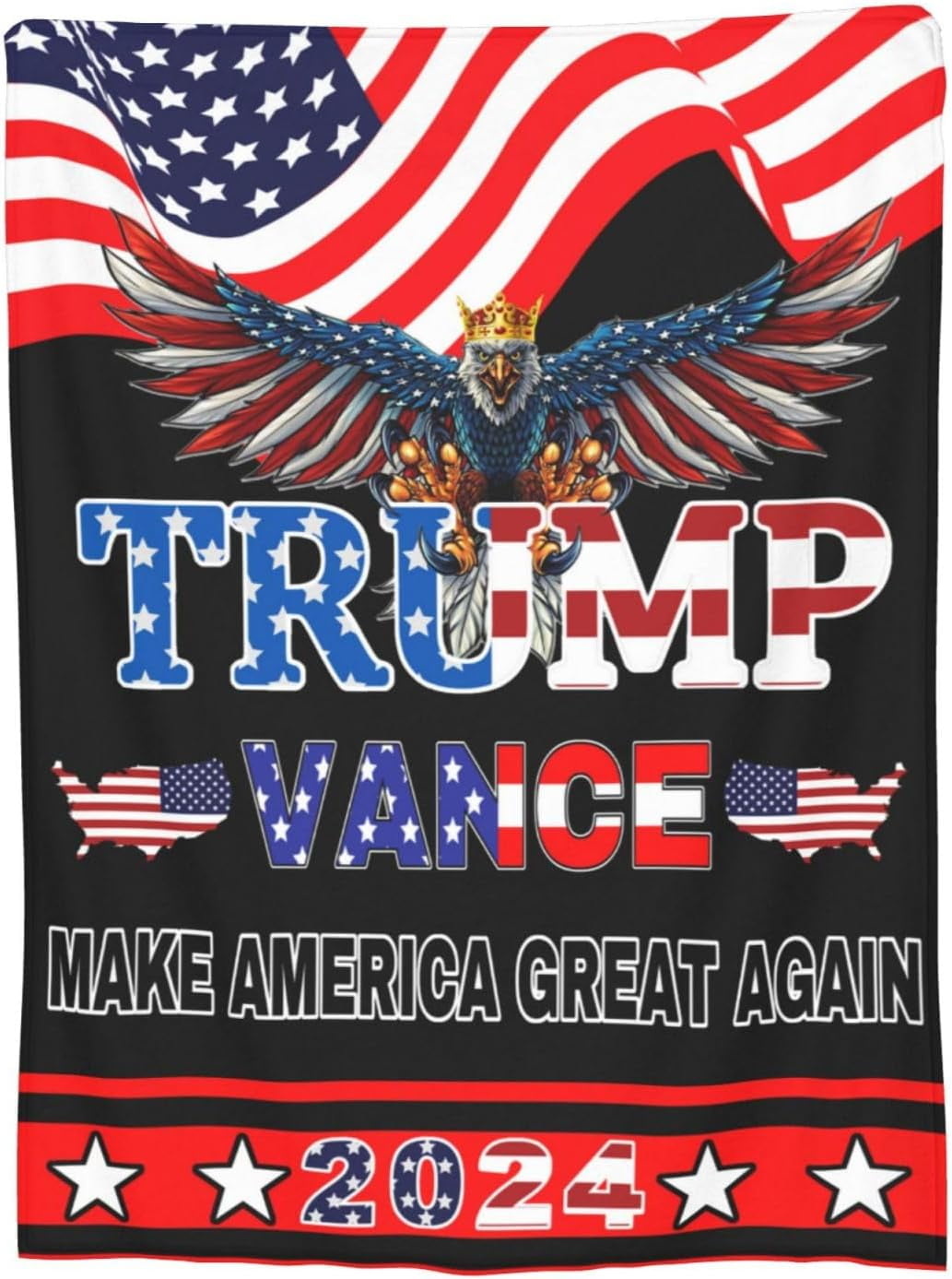 Trump Vance 2024 Blanket Trump 2024 Blankets All Seasons Bedroom Living ...
