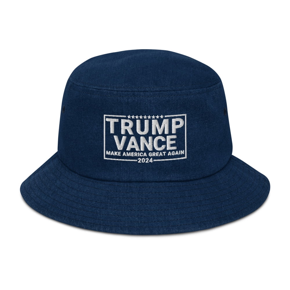 Trump Vance 2024 Denim Bucket Hat, Trump Vance 2024, Republican Ticket ...