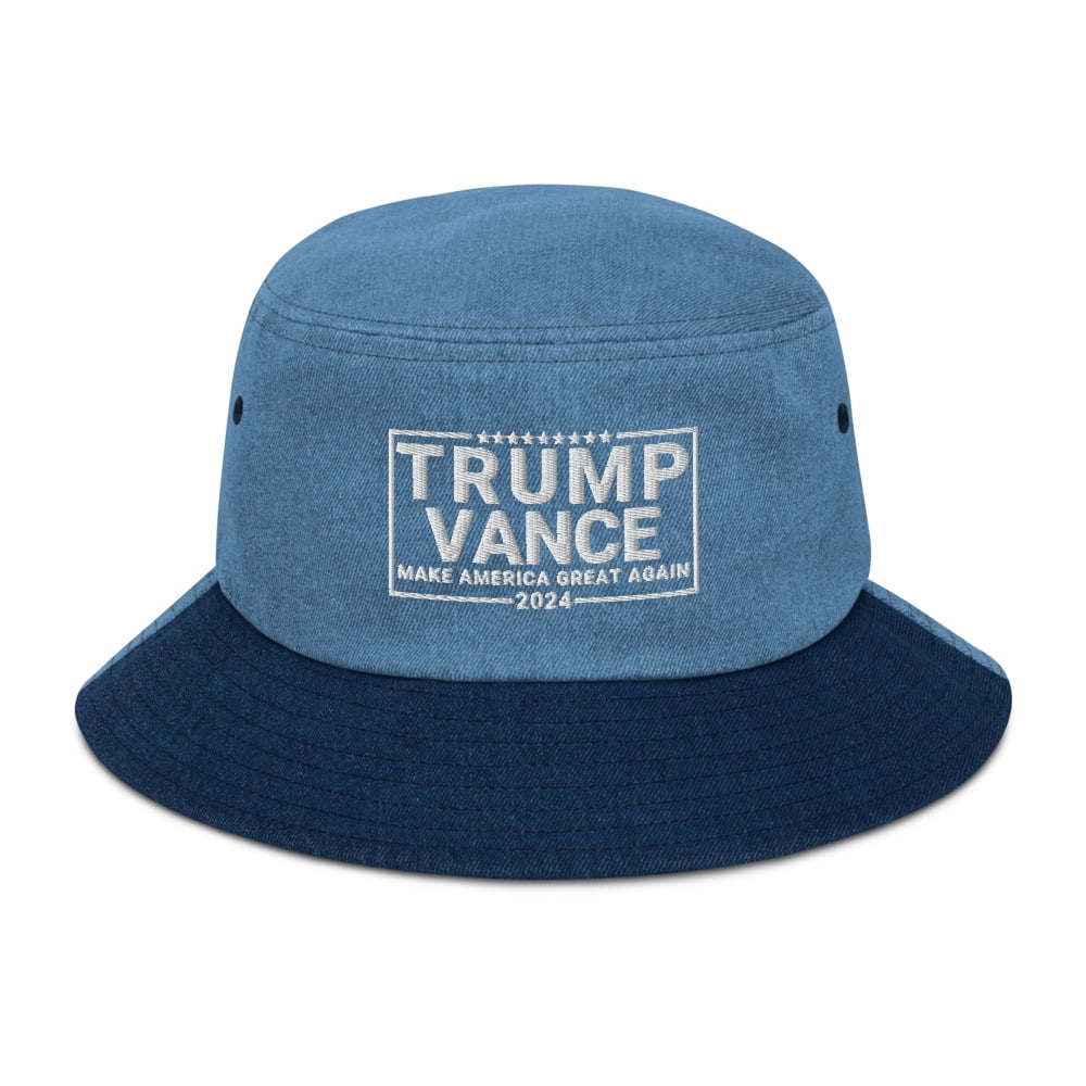 Trump Vance 2024 Denim Bucket Hat, Trump Vance 2024, Republican Ticket 2024, Bucket Hat ...