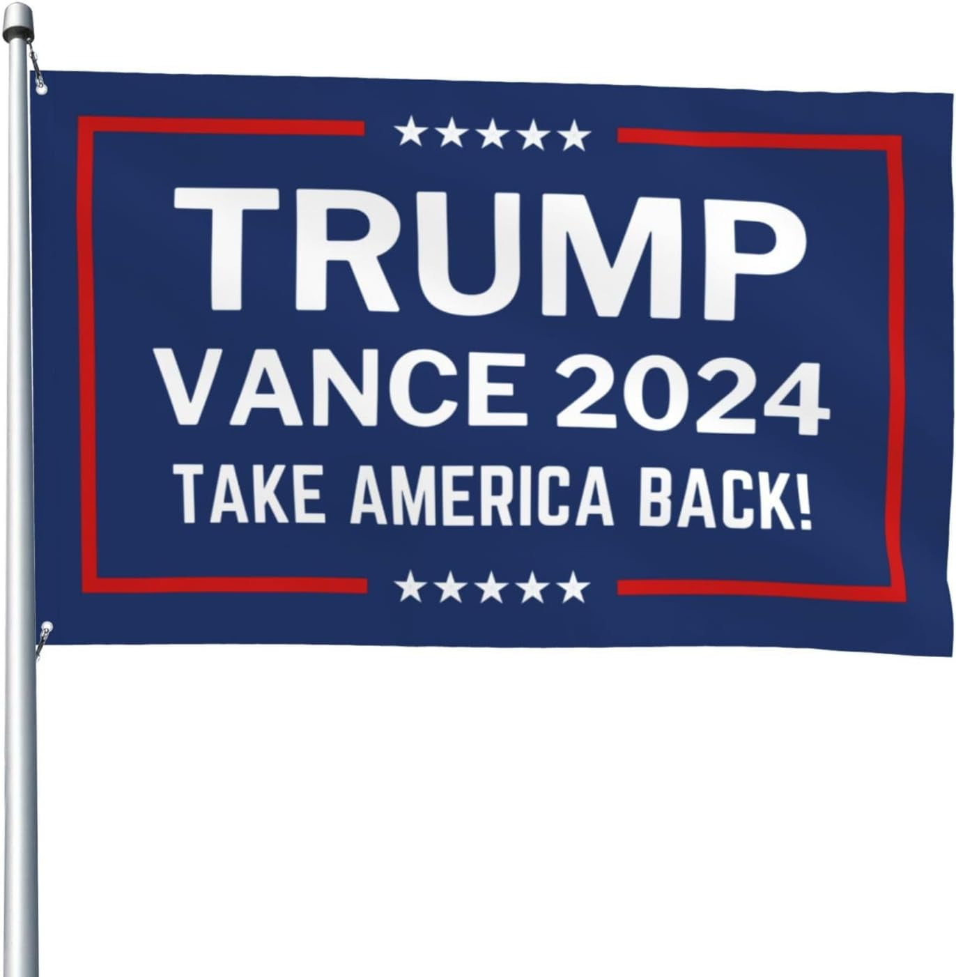 Trump-Vance 2024 Flag 4x6 Donald Trump 2024 President J D-Vance Take Save American Back Flag 4x6 ...