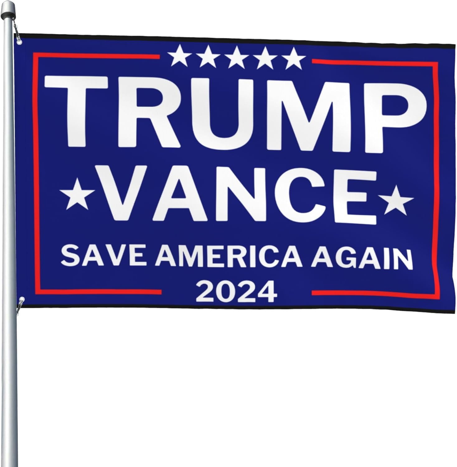Trump-Vance 2024 Flag 4x6 Outdoor Trump 2024 President J D-Vance Flags for Outside Save America ...