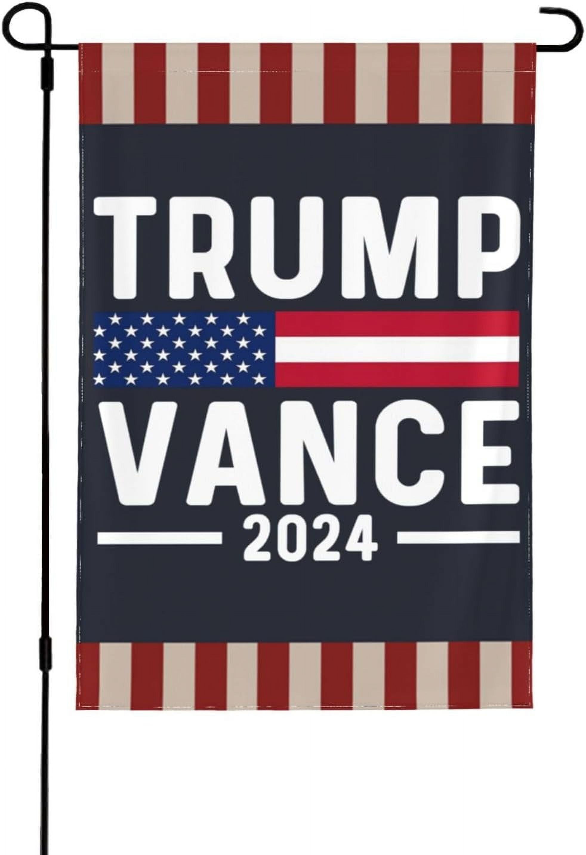 Trump-Vance 2024 Flags Trump-Vance 2024 Garden Flag Funny Garden Flag 12x18 Double Sided ...