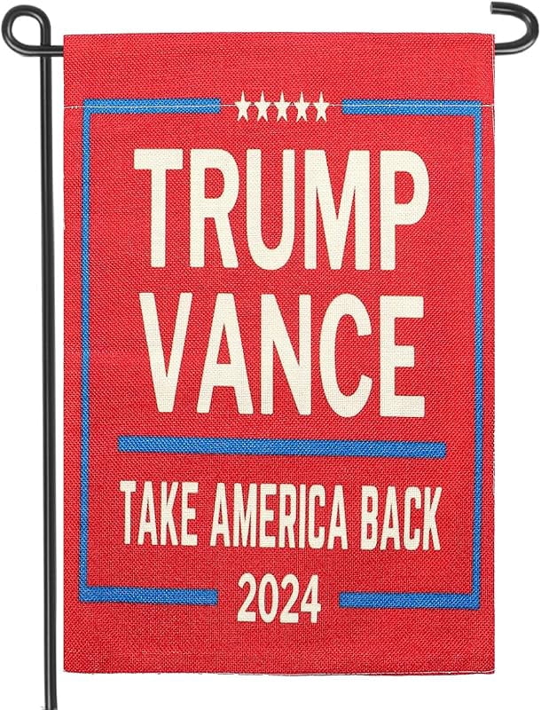 Trump Vance 2024 Garden Flags 12x18 Double Sided Donald Trump 2024 ...