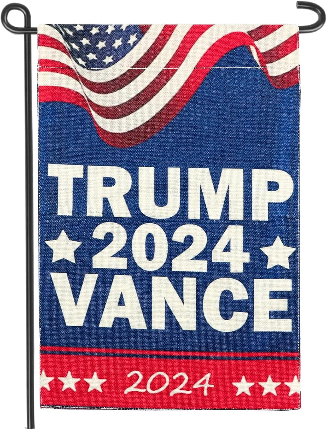 Trump Vance 2024 Garden Flags 12x18 Double Sided Donald Trump 2024 President J D-Vance Take Save ...