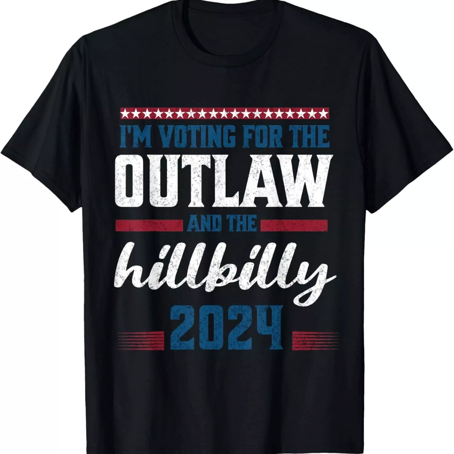 Trump Vance 2024 Outlaw Hillbilly Vintage Us Flag T Shirt