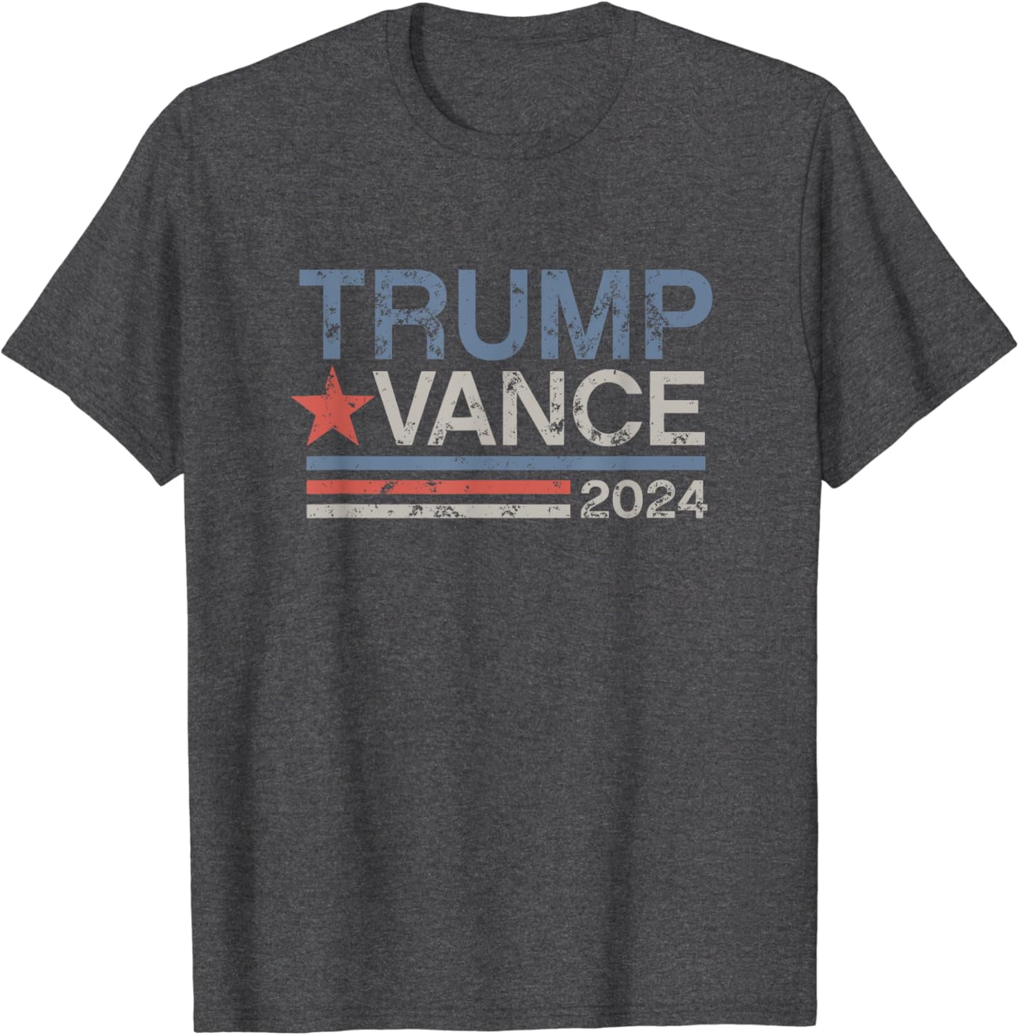 Trump Vance 2024 Retro Stripe Trump JD Vance T-Shirt - Walmart.com