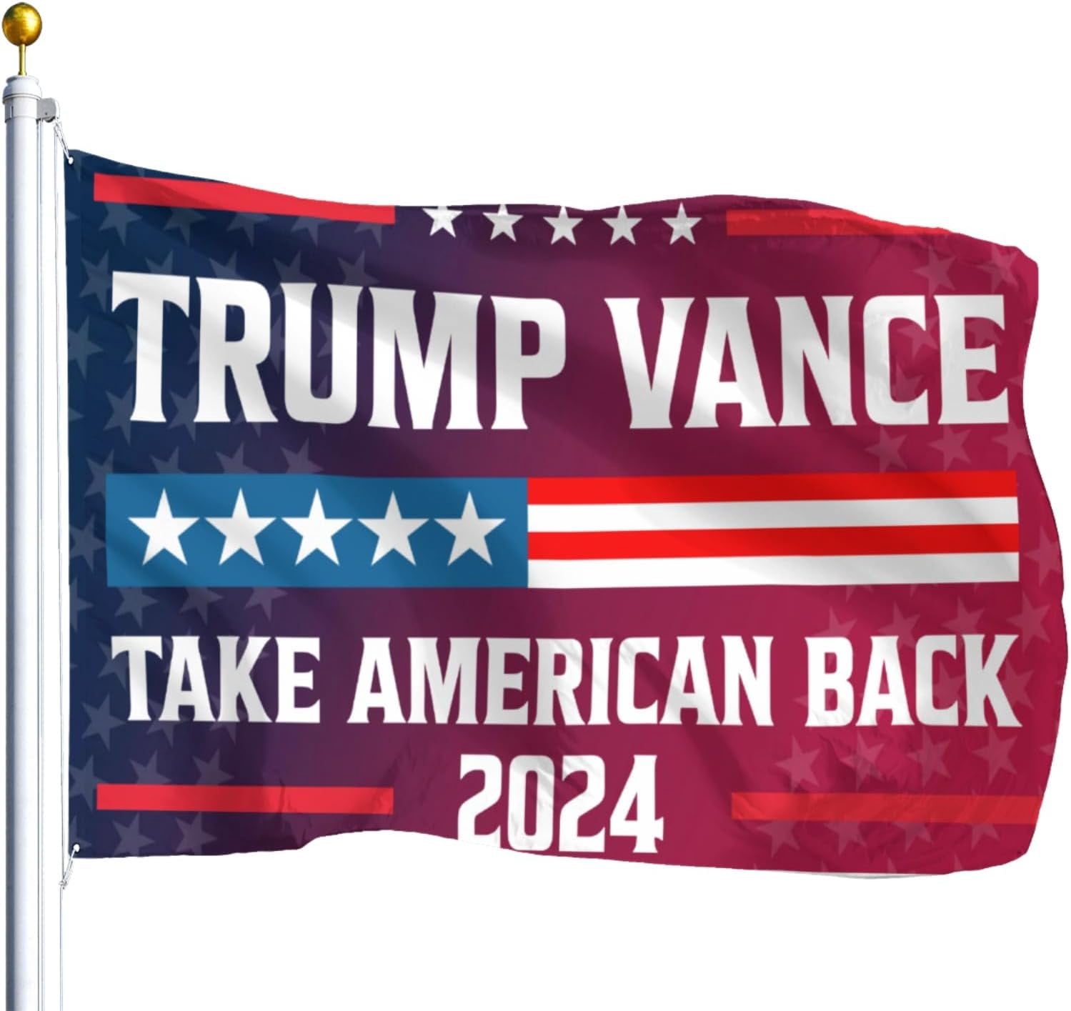 Trump Vance 2024 Take American Back Funny Flags Flags, Flag 3x5 Fun ...