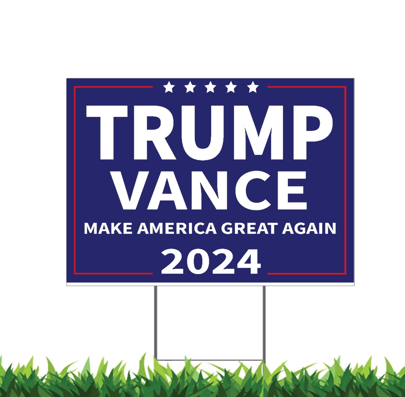 Trump Vance 2024 Yard Sign, Trump President Vance Vice President 2024 ...