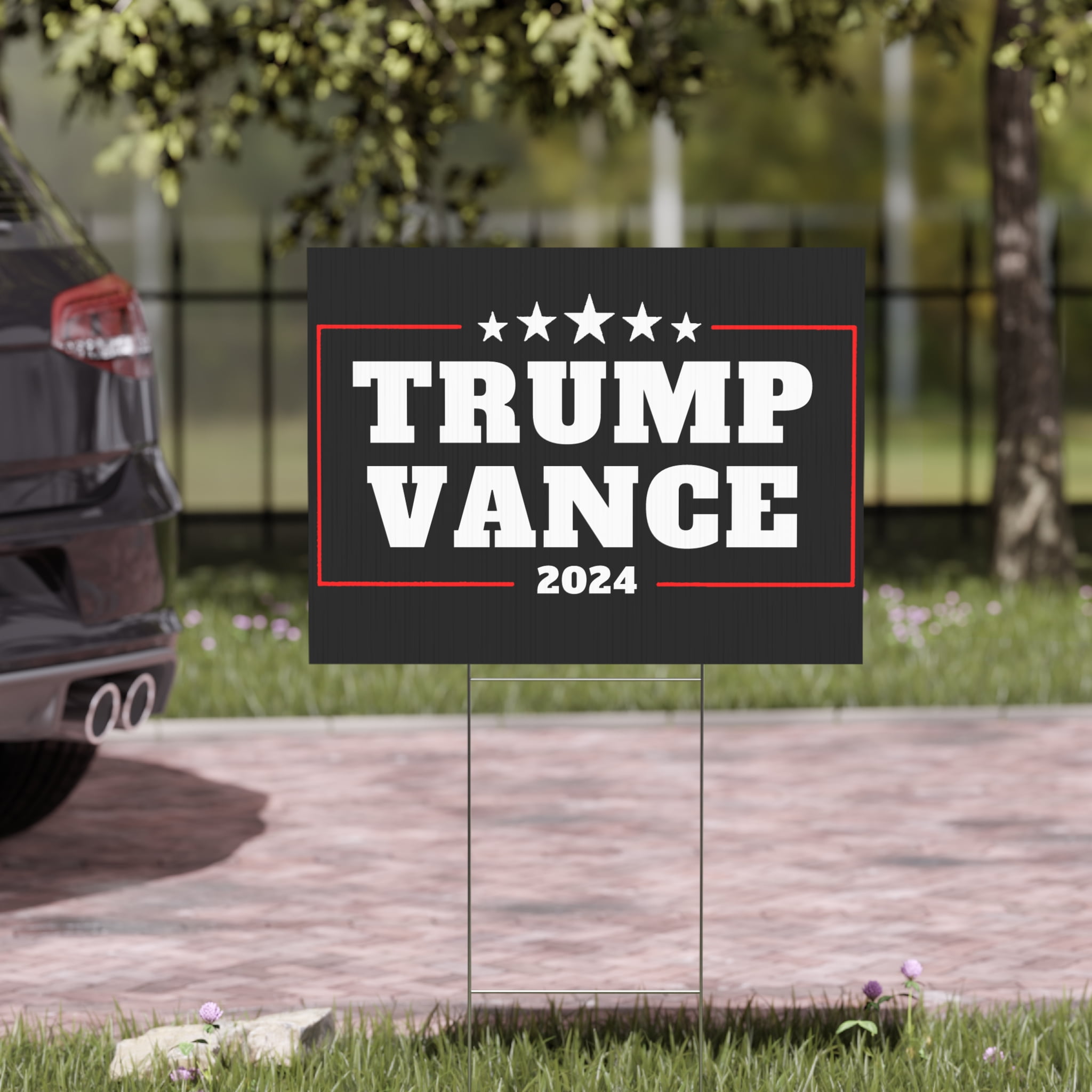 Trump Vance 2024 Yard Sign with H Stand Included Election Easy ...