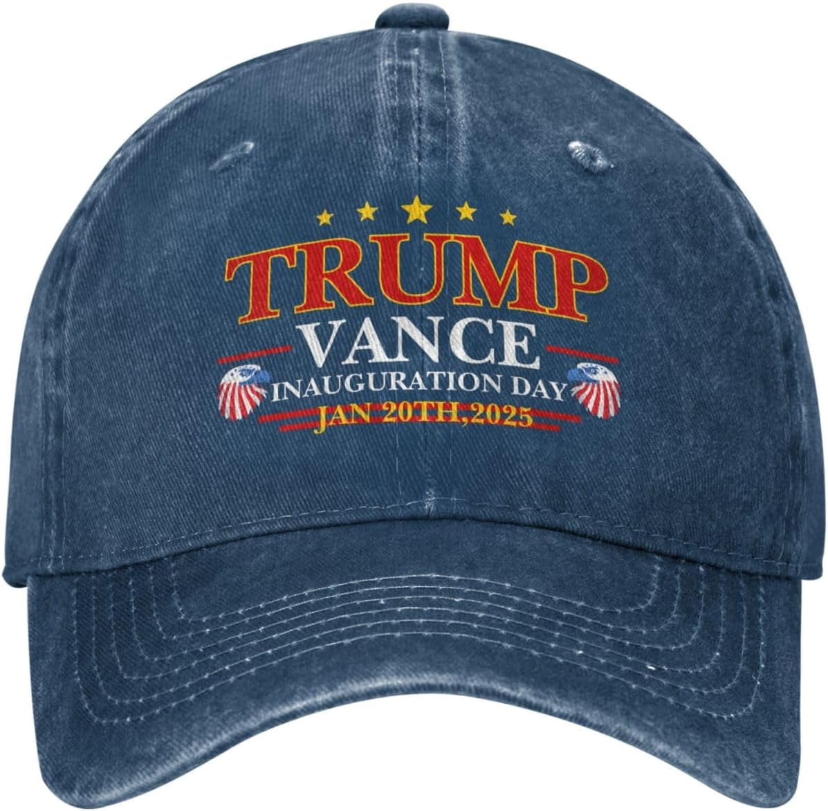 Trump Vance 2025 Inauguration Day Denim Hat Baseball Cap - Walmart.com
