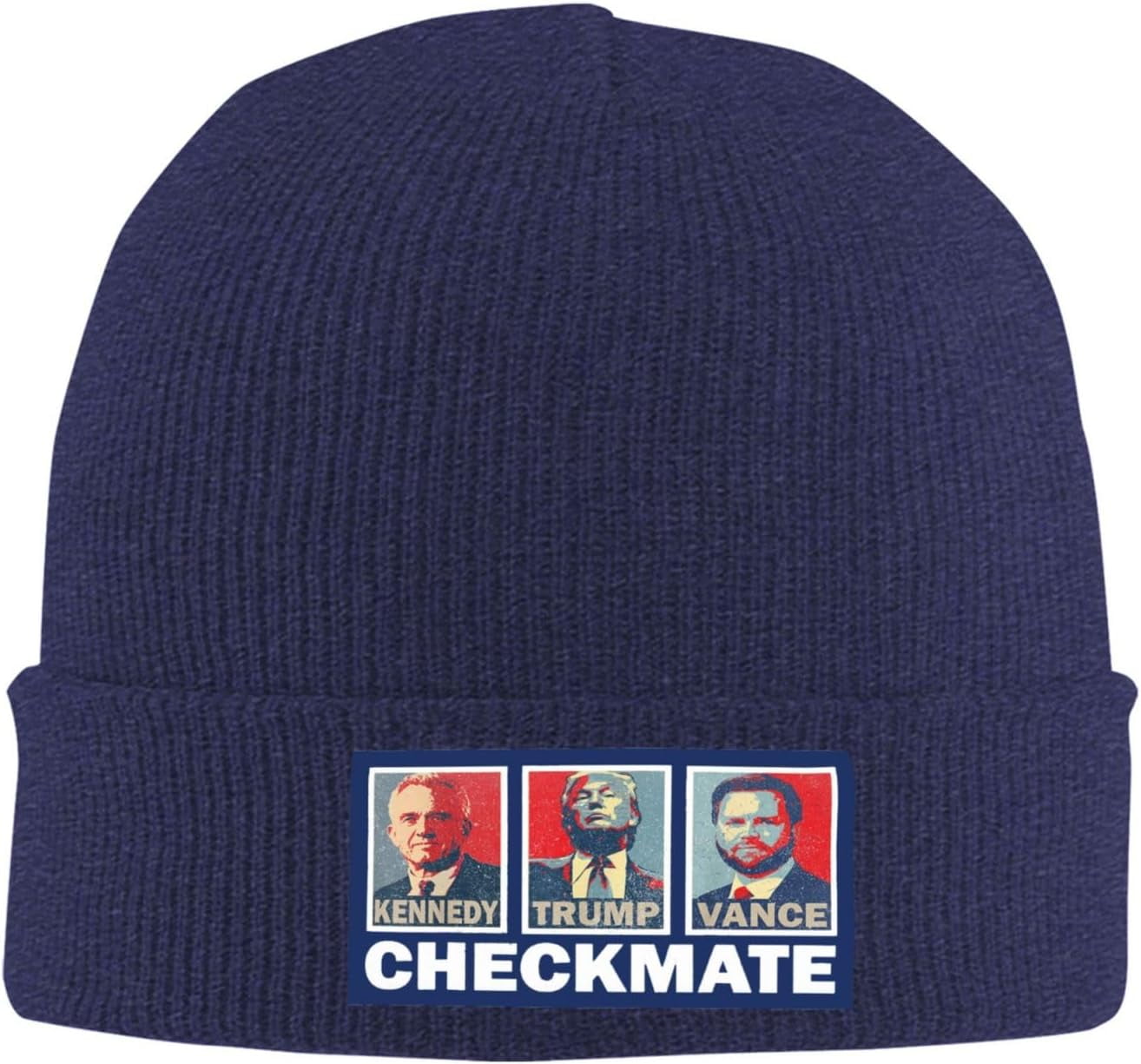 Trump Vance Kennedy Checkmate 2024 Beanie Warm Brimless Winter Cap - Walmart.com