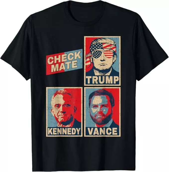 Trump Vance Kennedy Checkmate 2024 Election Republican Unisex T-Shirt ...