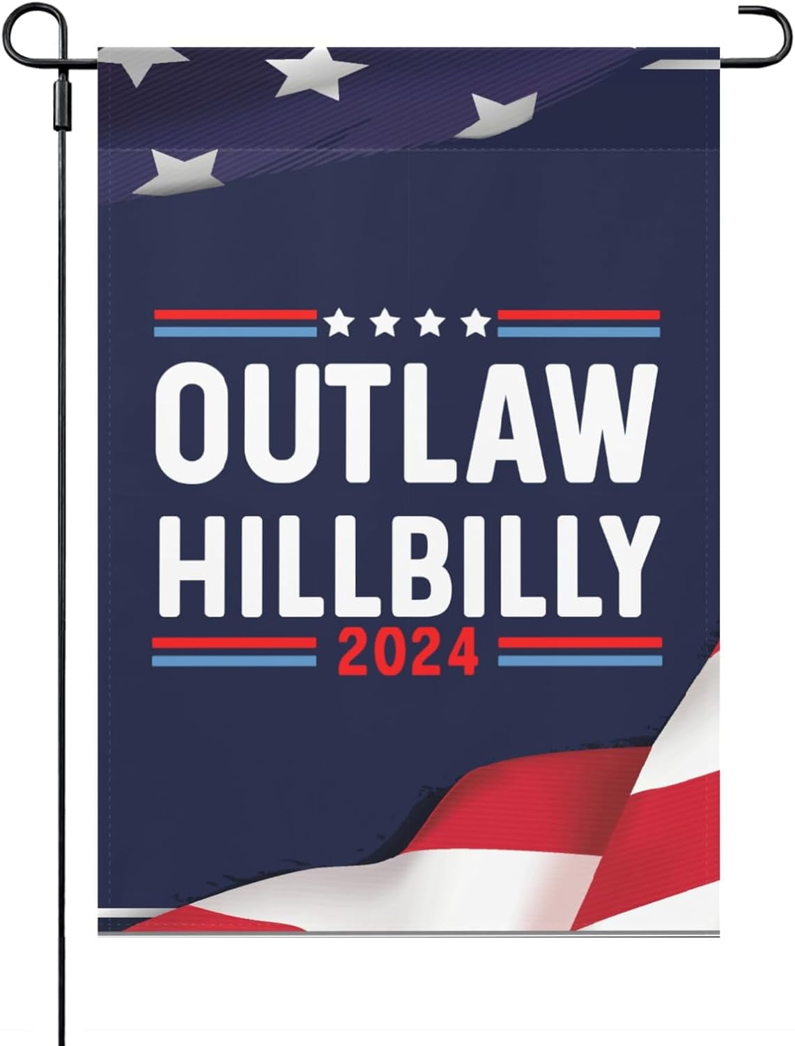 Trump Vances 2024 Outlaws Hillbillys US Flag Garden Flag For Outside ...