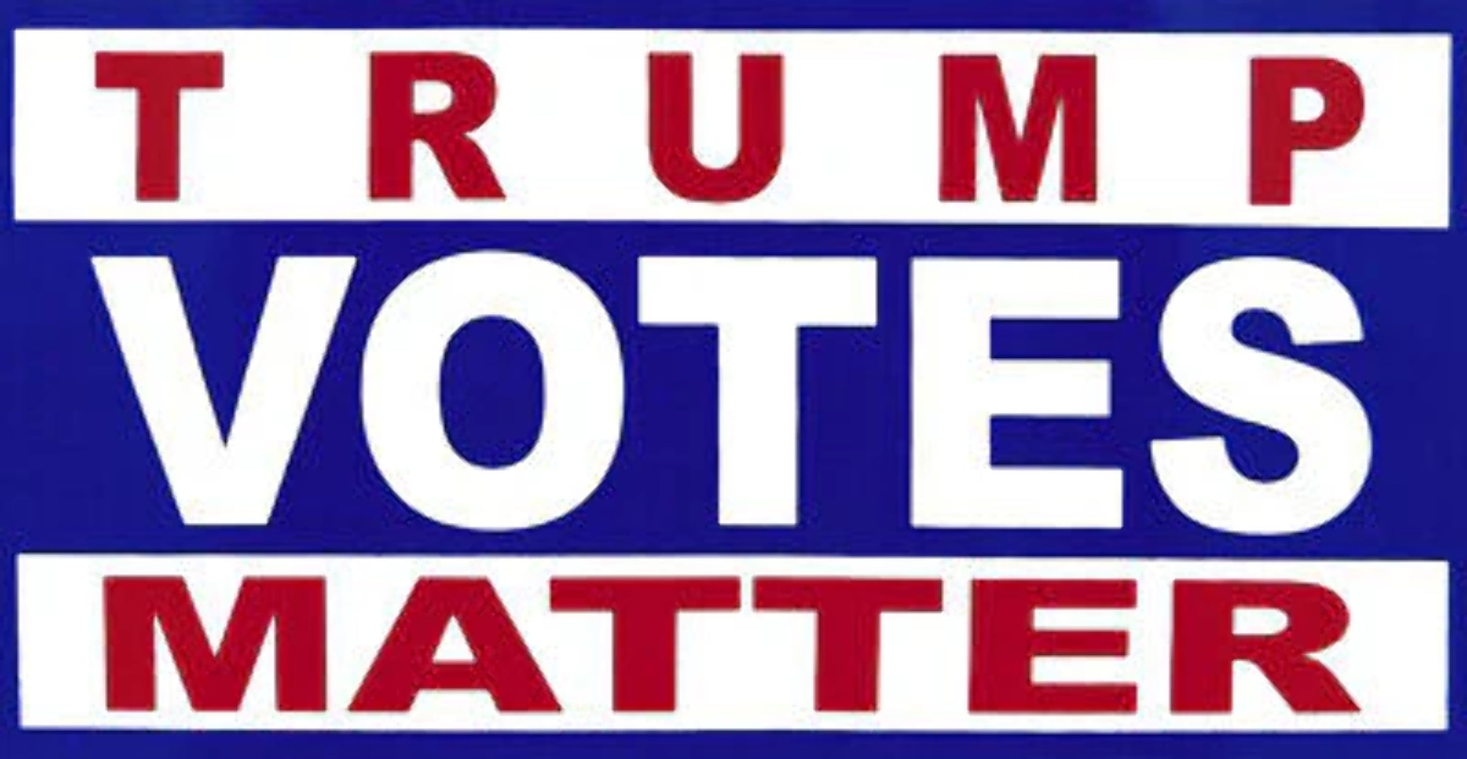 Trump Votes Matter Blue Vinyl Decal Bumper Sticker - Walmart.com