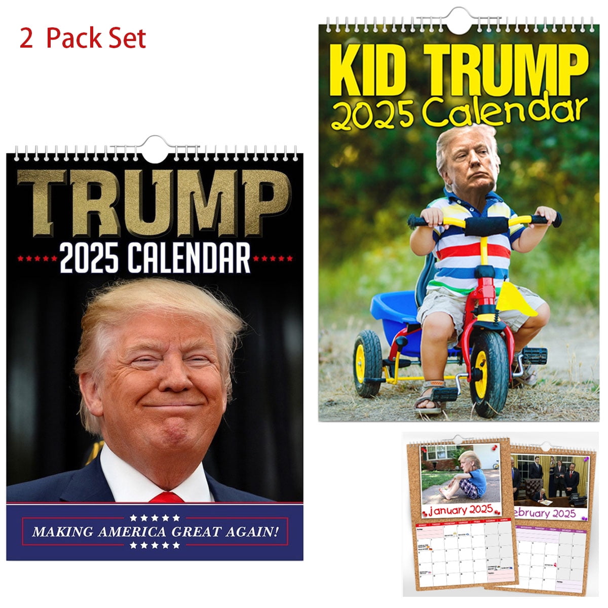Trump Wall Calendar - 2025 Donald Trump Wall Calendar, Monthly Wall ...