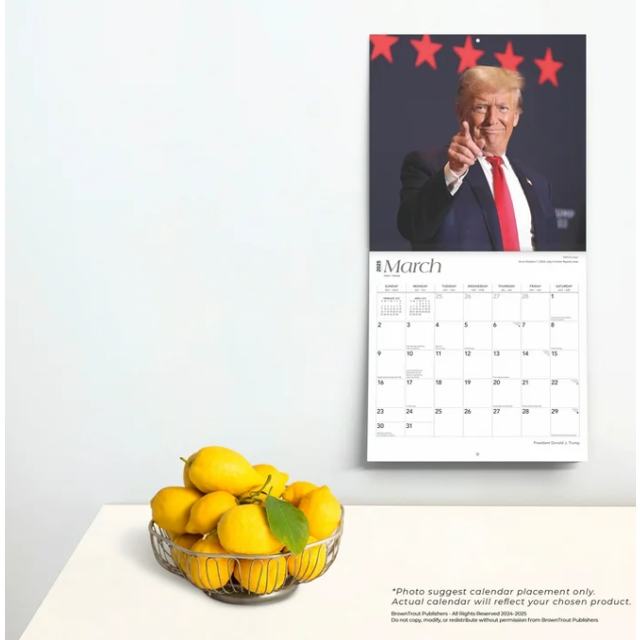 Trump Wall Calendar - Trump 2025 Wall Calendar, Monthly Wall Calender ...