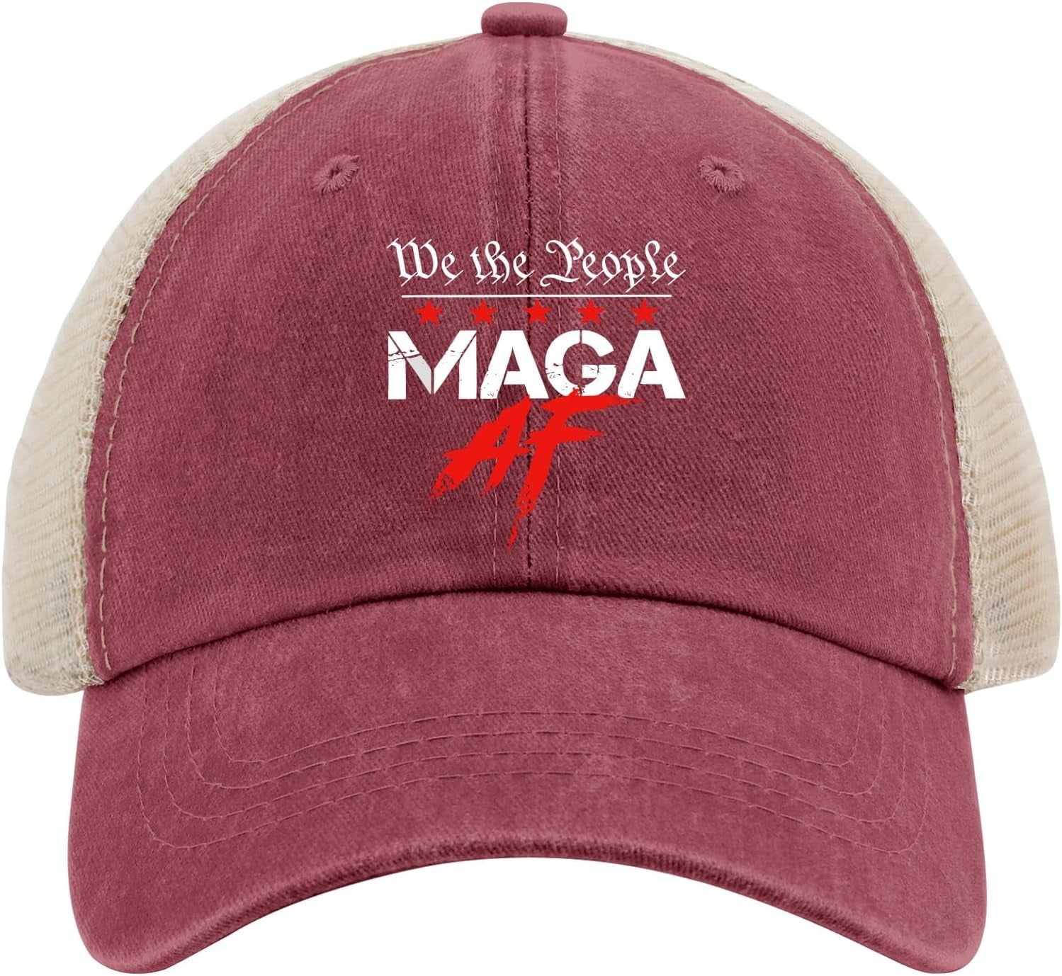 Trump We The People MAGA AF Womens Running Hat Athletic Caps for Women ...