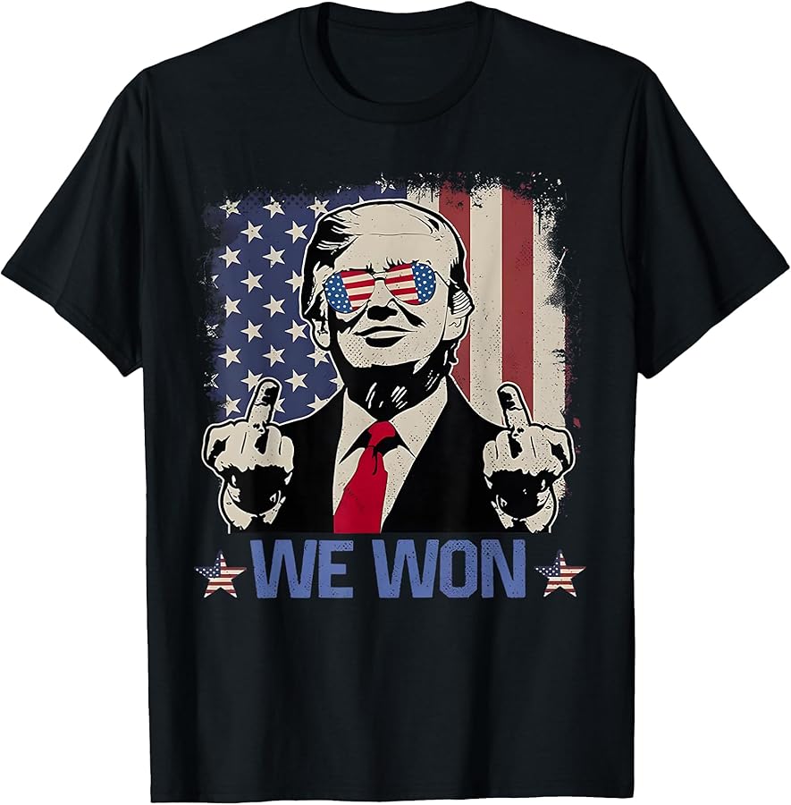 Trump Won Again 2024 Election President 47 th American Cute T-Shirt ...