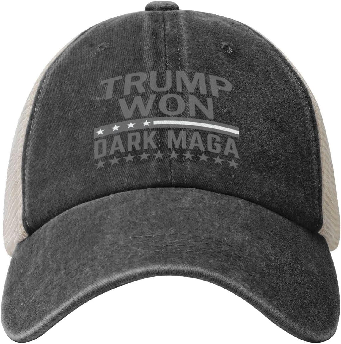 Trump Won Dark MAGA Forever Trump 2024 Fix America Again Mesh Hat ...