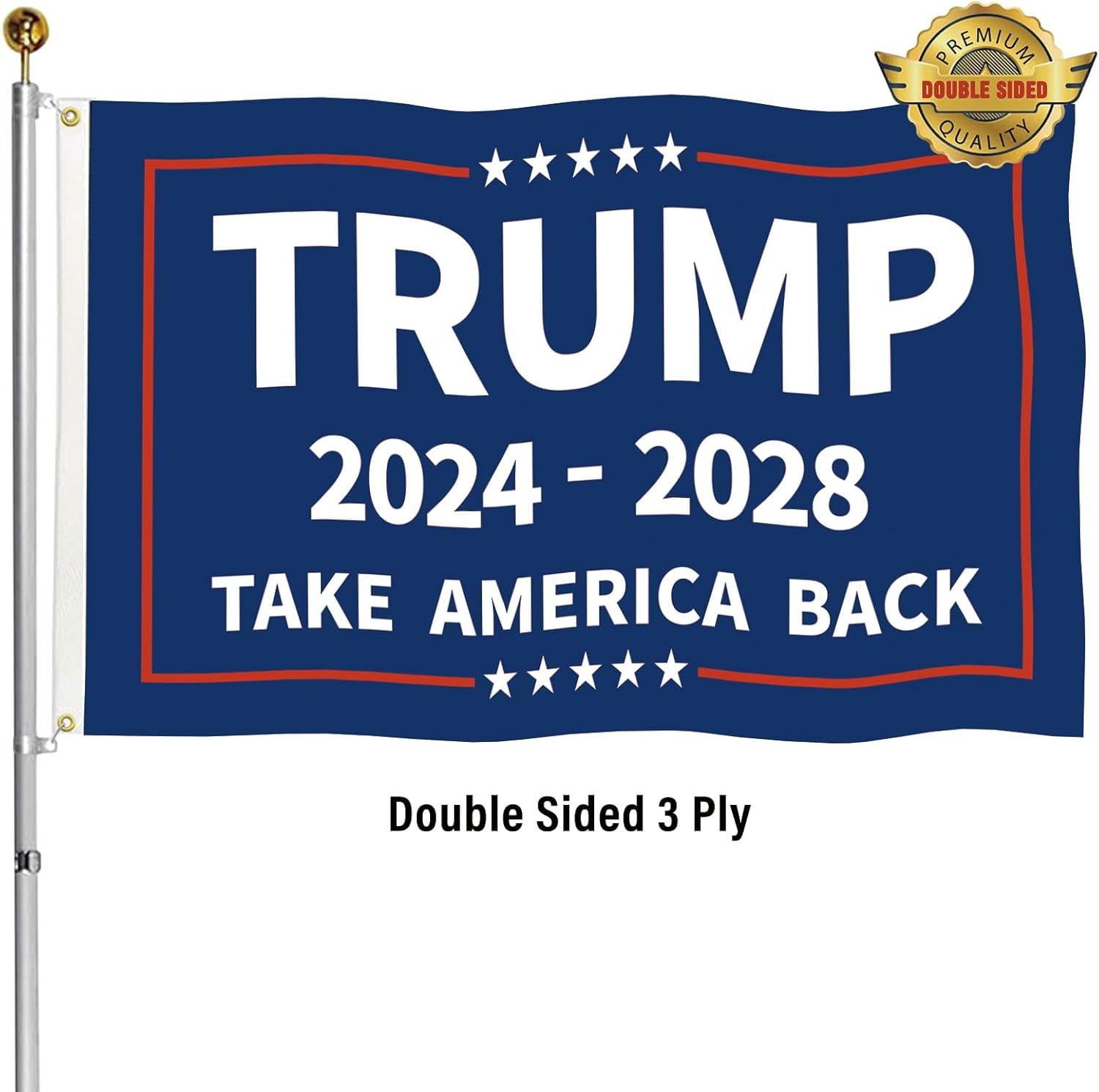 Trump Won Flag 3 Ply Super Tough Double Sided 3x5 Outdoor Flags, Long ...