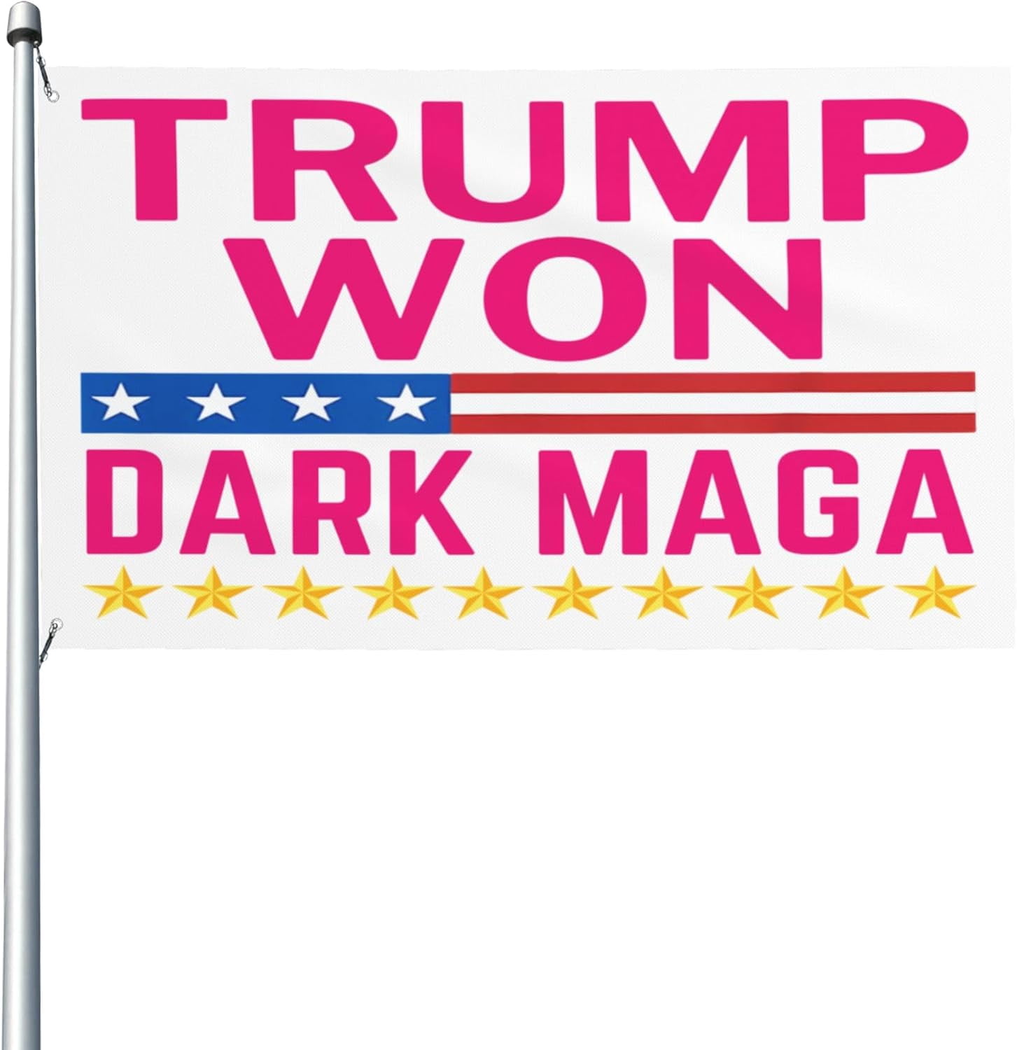 Trump Won Flag 3x5 Pink, Dark 4547 Forever Trump Winner 2024 Fix ...