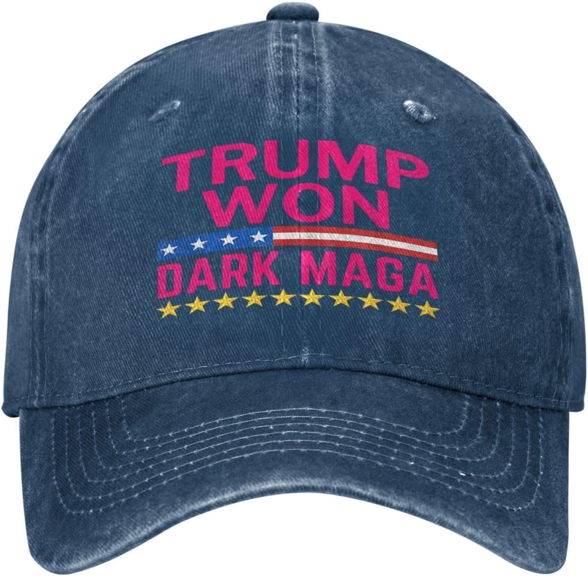 Trump Won Hat Dark MAGA Forever Fix America Again Cap Winner Trump 2024 ...