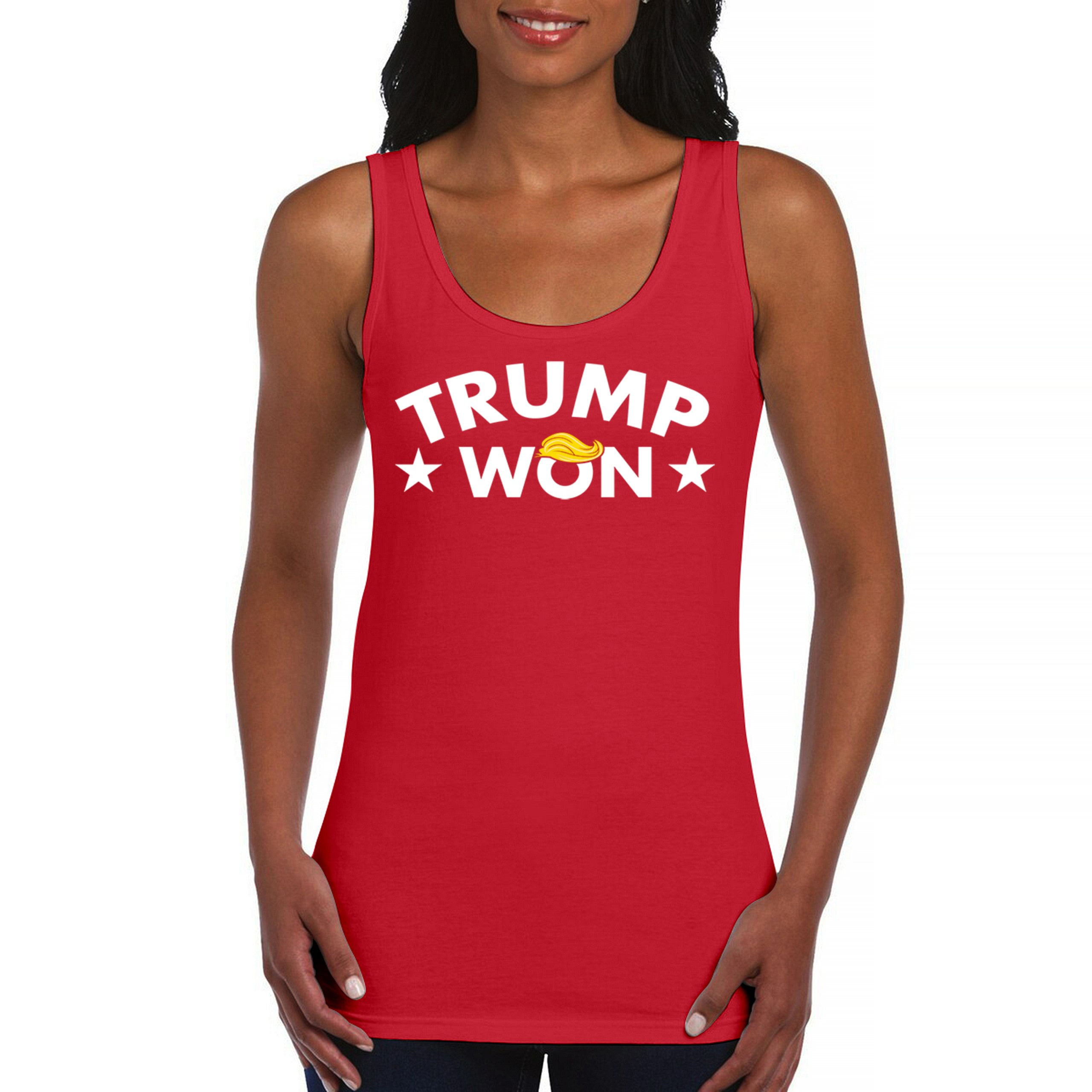 Trump Won Women's Tank Top 47th President MAGA 2024 America First Four ...