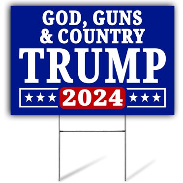 President Donald Trump Big Head Yard Sign, 19" x 14" - Walmart.com