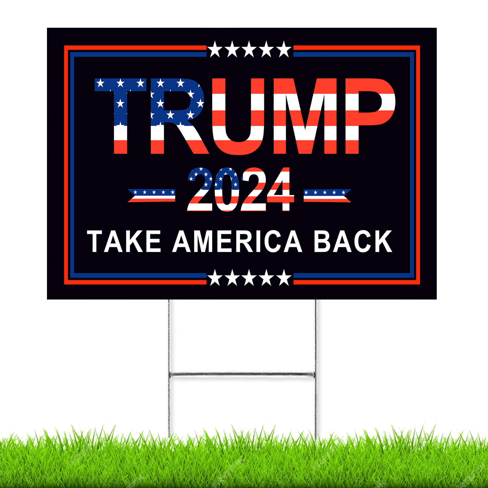 President Donald Trump Big Head Yard Sign, 19" x 14" - Walmart.com