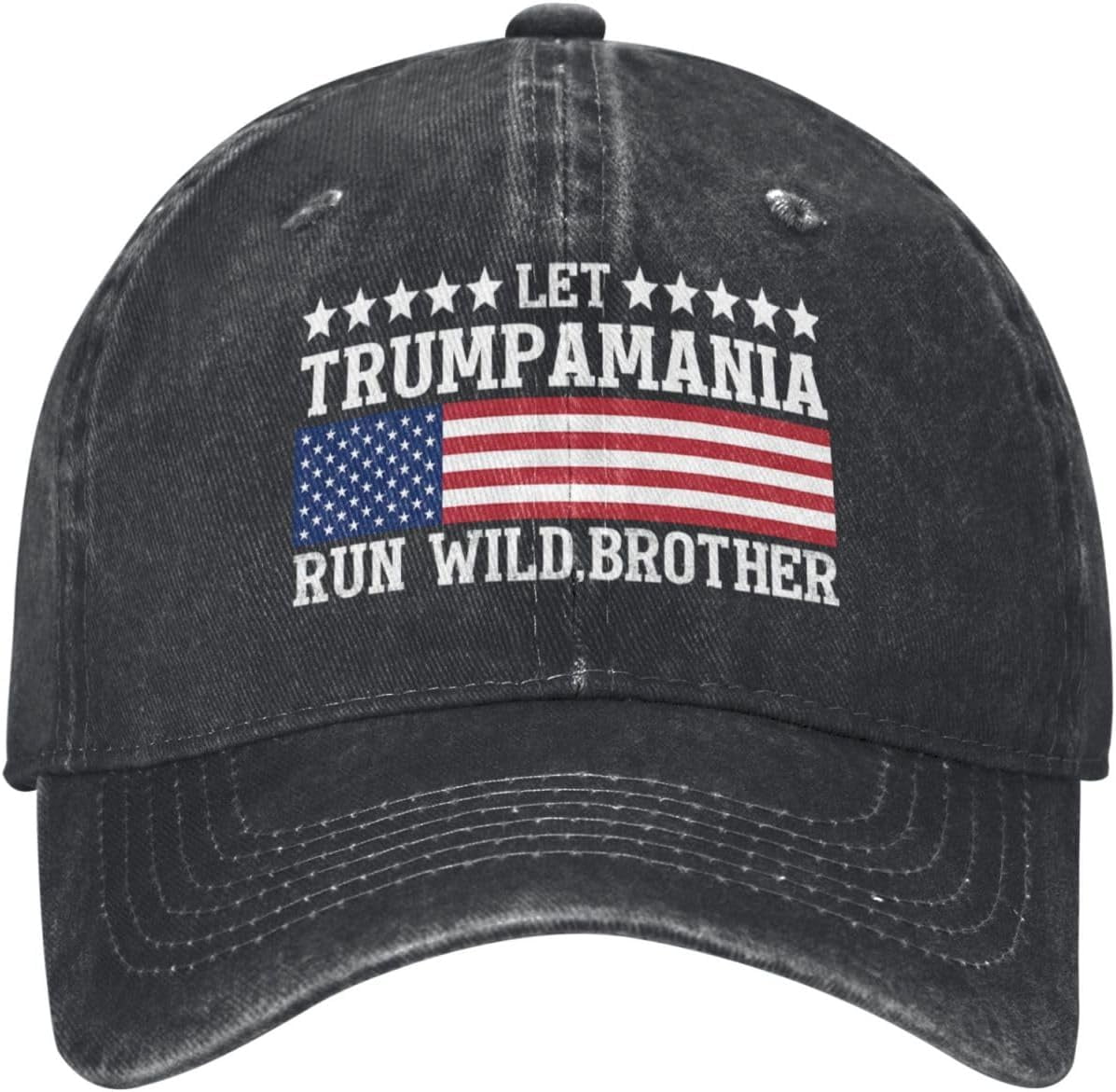 Trumpamania Trump 2024 Hat Let Trump a mania Run Way Wild Brother Hat ...