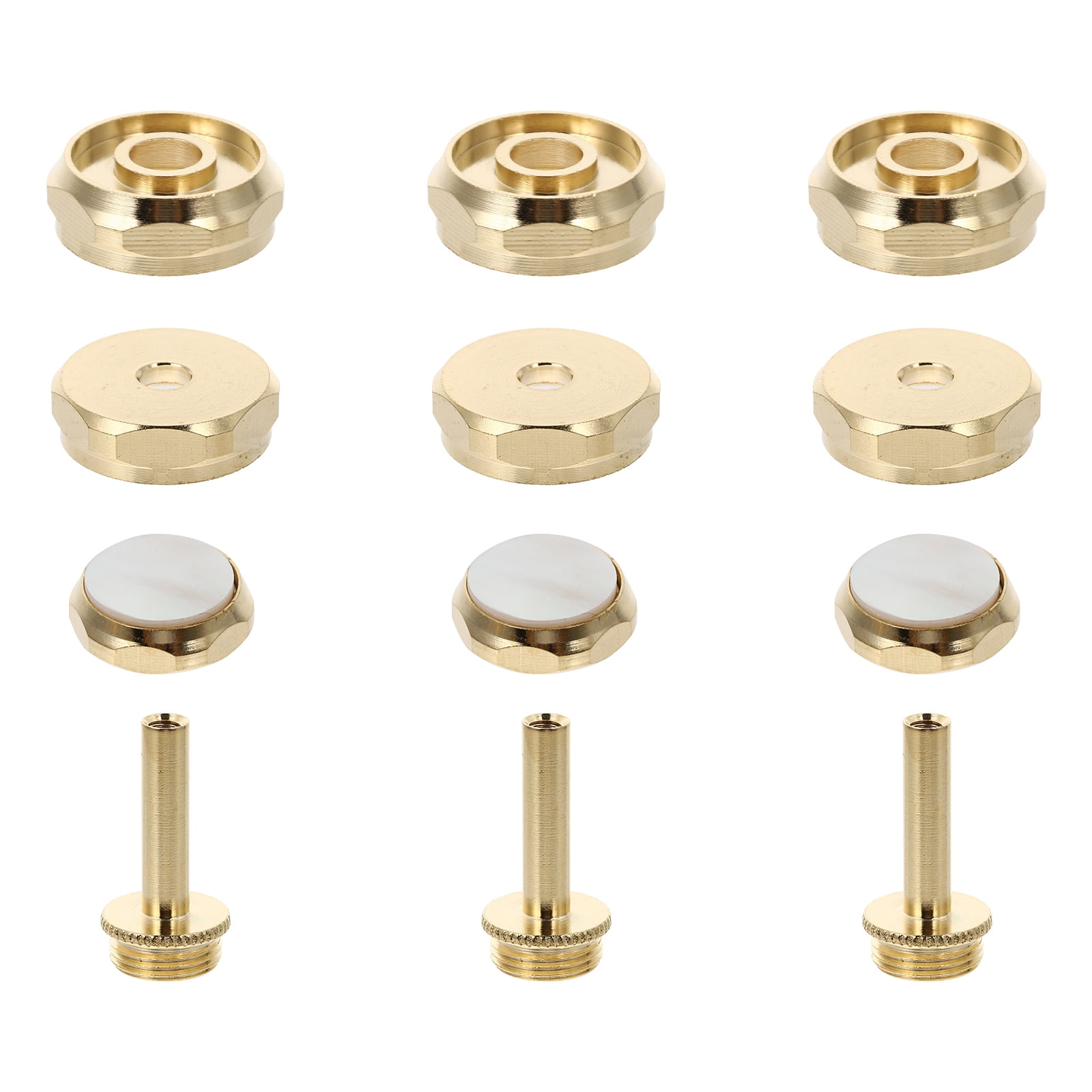 Worgeous White Copper Trumpet Button Covers for Instrument Use ...