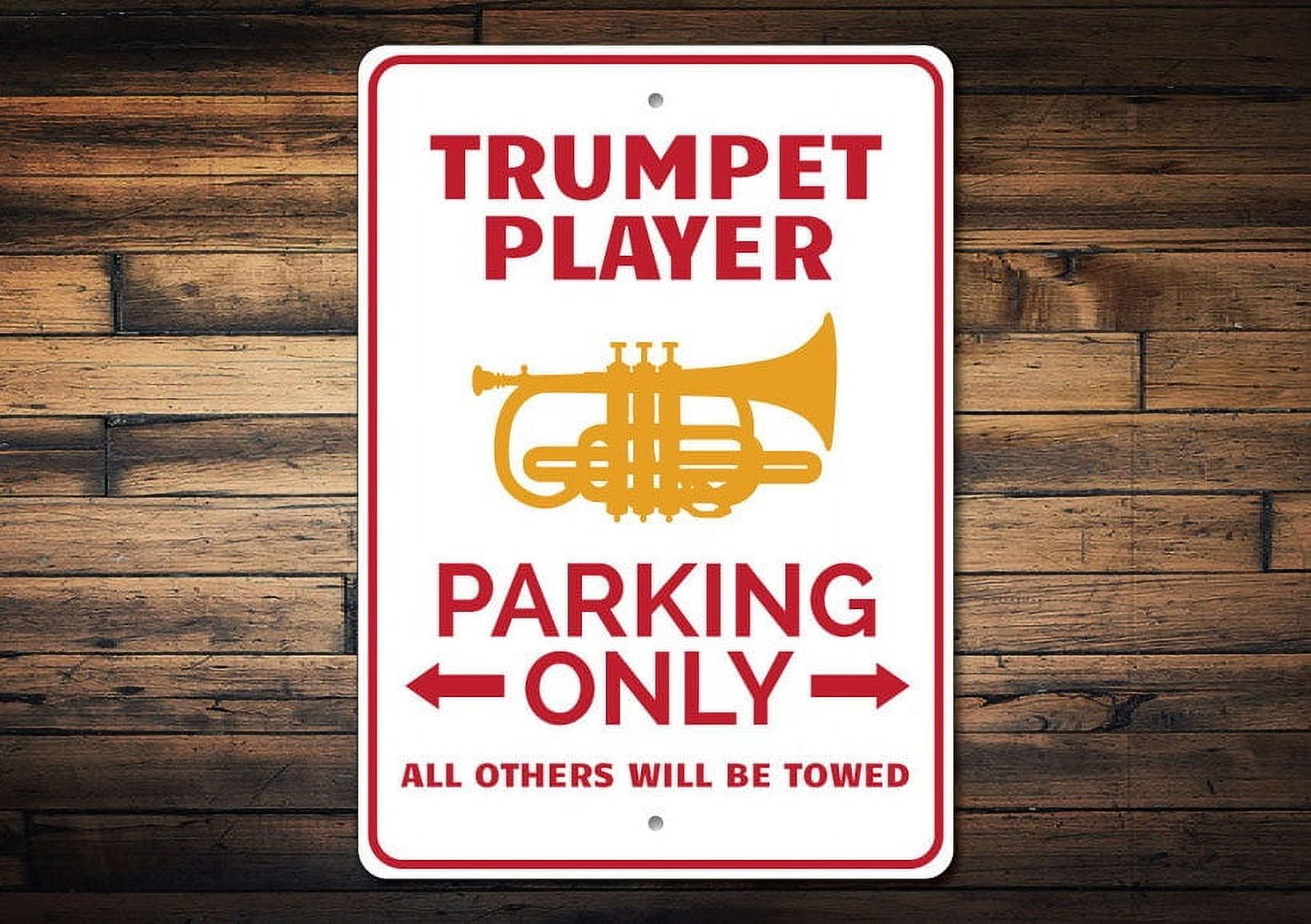Trumpet Player Gift Trumpet Player Parking Sign Trumpet Sign Trumpet ...