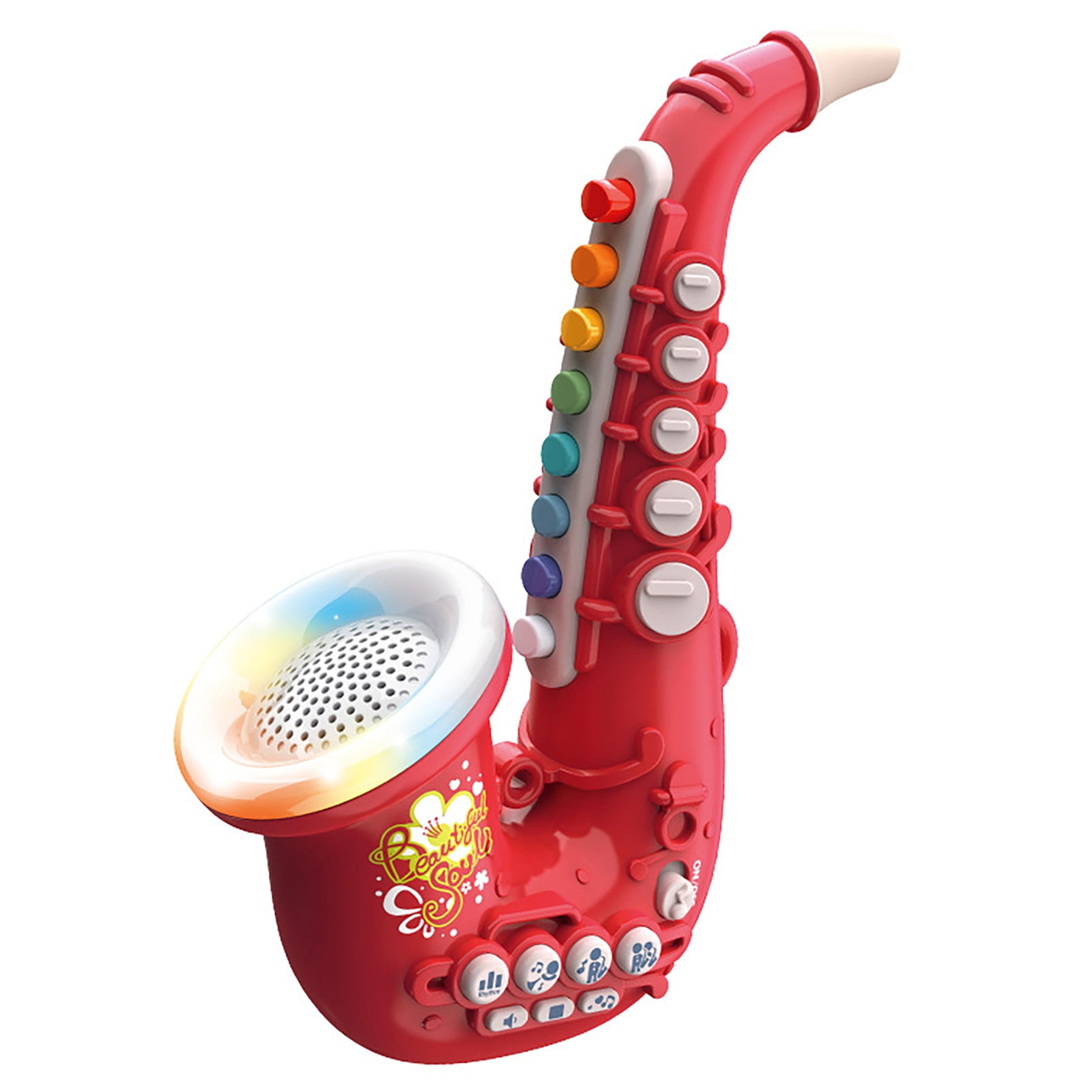 Trumpet Toy with Lights Clear Sound Real Playable Adjustable Volume ...