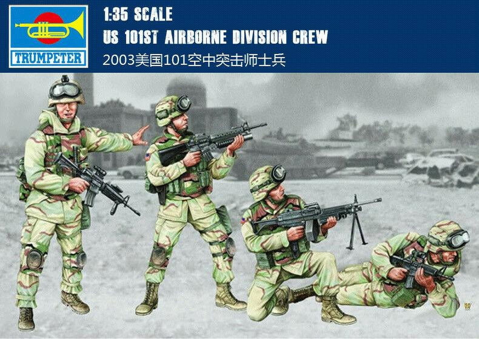 Trumpeter 00410 1/35 Scale US 101ST AIRBORNE DIVISION CREW Soldier 4 Figures model kit - Walmart.com