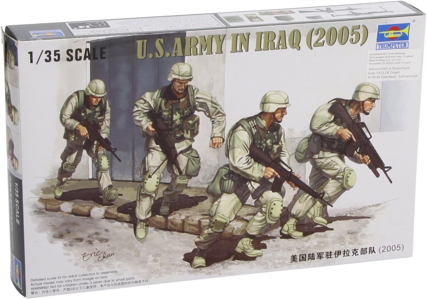 Trumpeter 00418 1/35 Scale U.S.ARMY IN IRAQ (2005) Plastic Model Kit ...