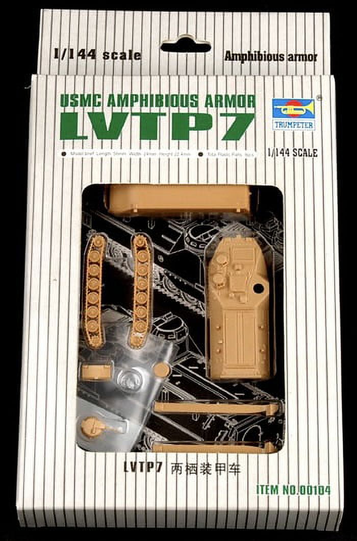 Trumpeter 0104 USMC LVTP7 Amphibious Assault Vehicle 1/144 Scale Model ...
