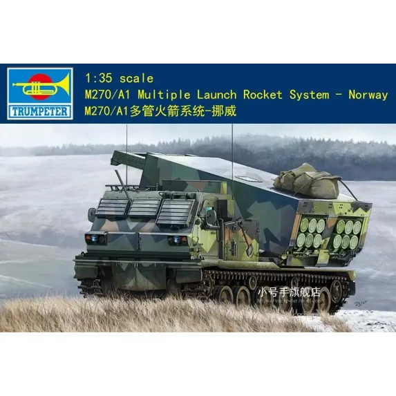 Trumpeter 01048 1/35 scale M270/A1 Mutiple Launch Rocket System-Norway ...