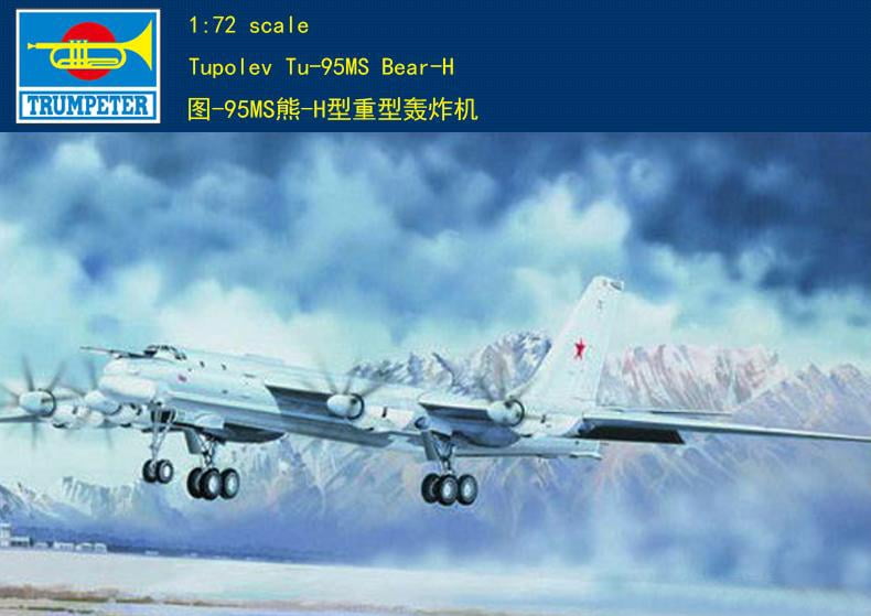 Trumpeter 01601 1/72 Scale Tupolev Tu-95MS Bear-H model kit - Walmart.com