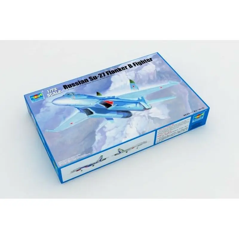 Trumpeter 01660 1/72 Russian Su-27 Flanker B Fighter - Scale Model Kit ...