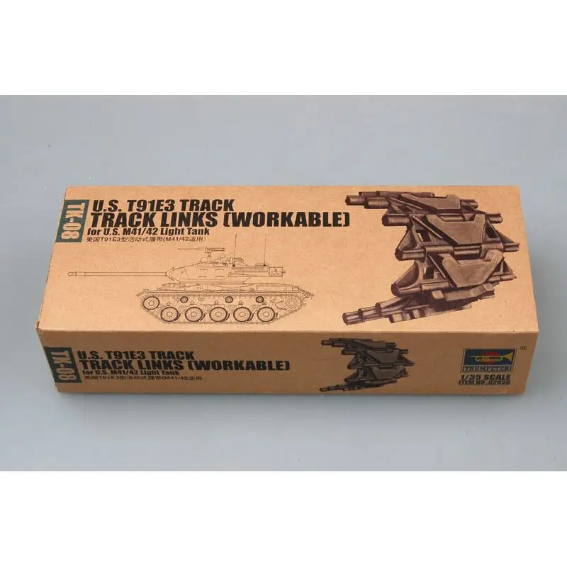 Trumpeter 02038 1/35 U.S. T91E3 Track for U.S. M41/42 Light Tank ...