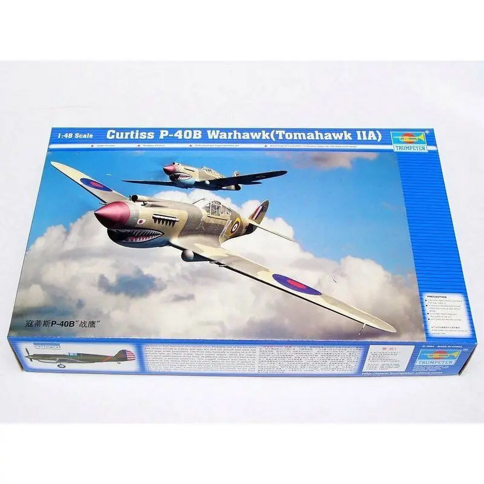 Trumpeter 02807 1/48 Curtiss P-40B Warhawk (Tomahawk MKIIA) - Scale ...