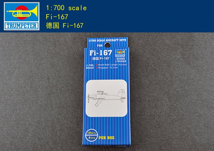 Trumpeter 03465 1/700 Scale Fi-167 Aircraft Assembly Model Kit ...