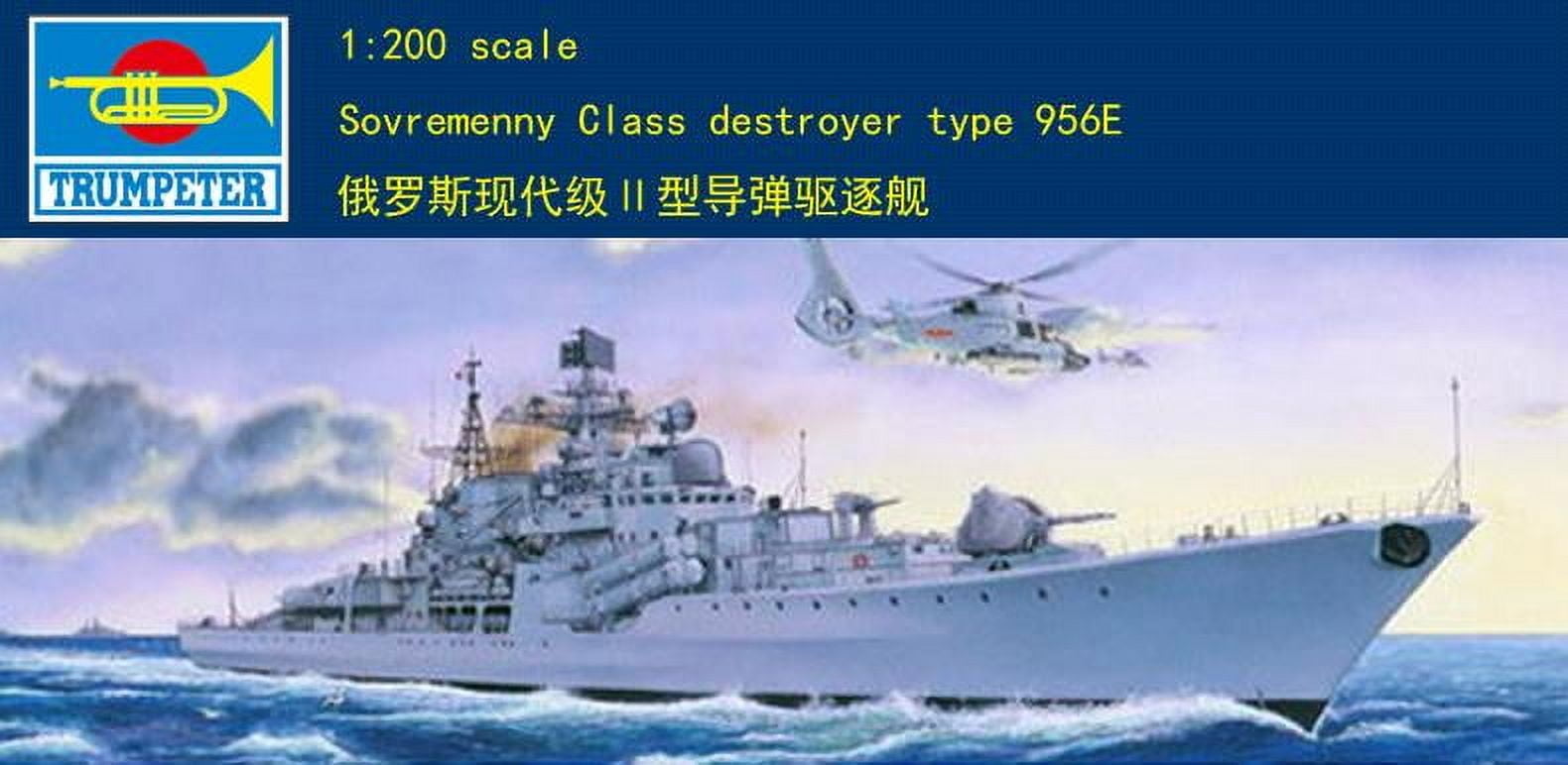 Trumpeter 03613 1:200 Sovremenny Class destroyer type 956E model kit ...